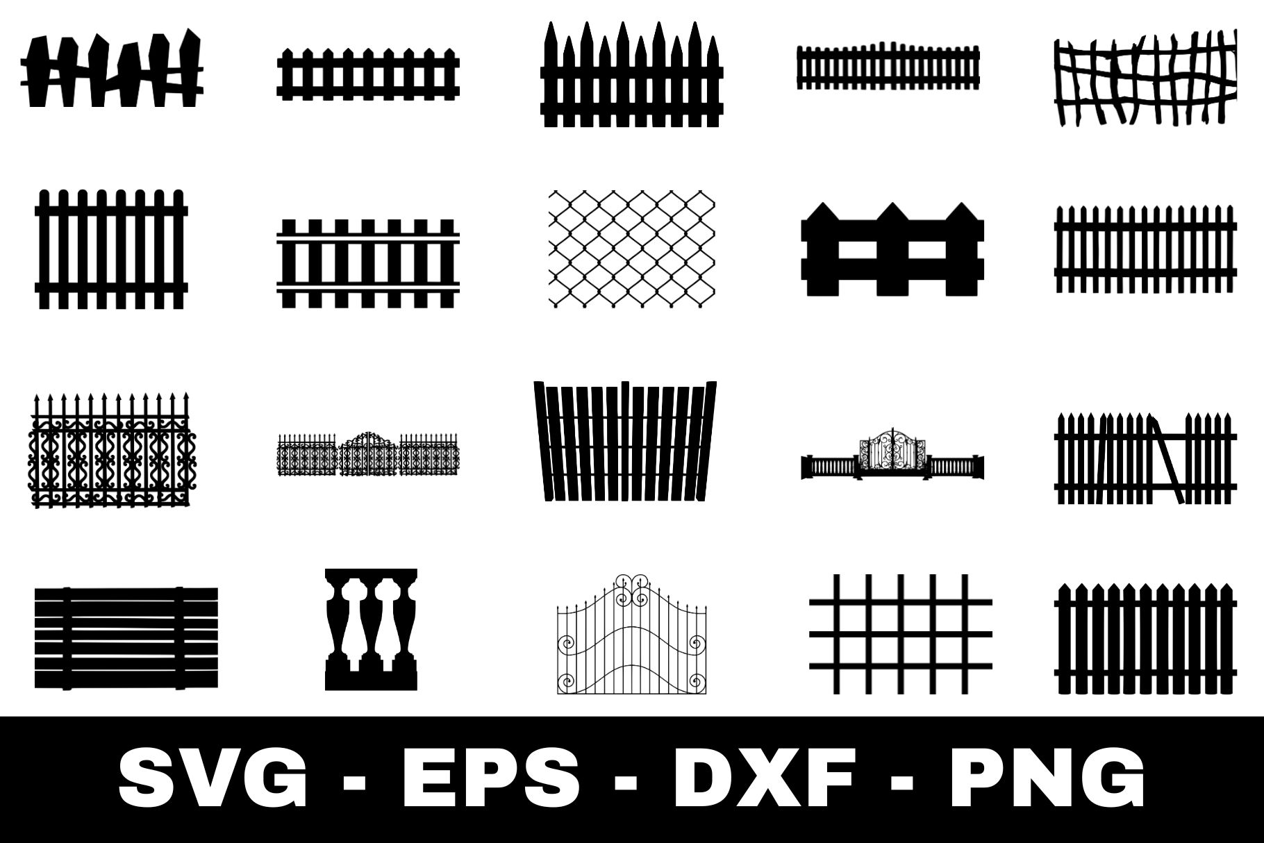 Fence SVG Bundle – Awie Digital Art